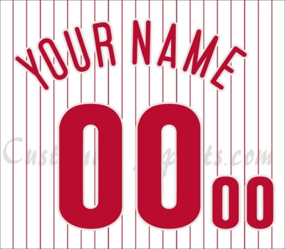 Baseball Philadelphia Phillies Customized Number Kit for 2019-2023 Home ...