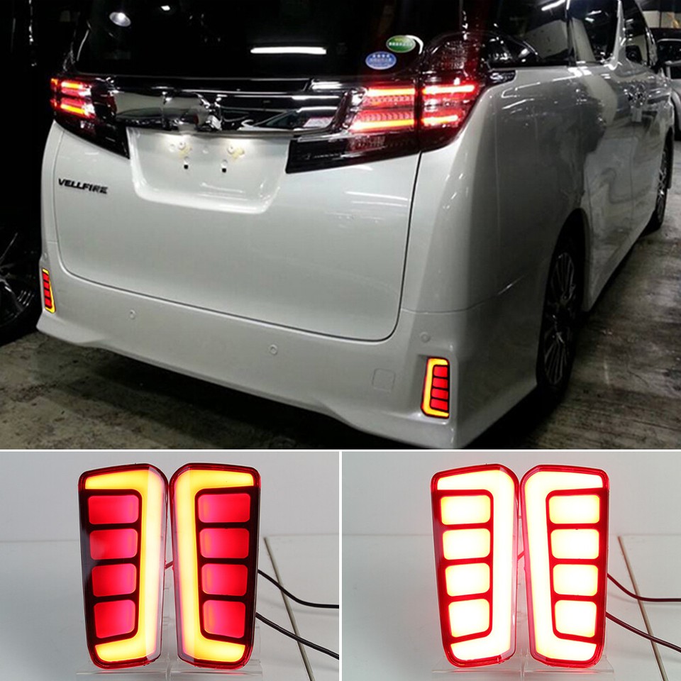 For Toyota Erffa Vellfire 2015-2018 rear bumper lamp fog lamp turn ...
