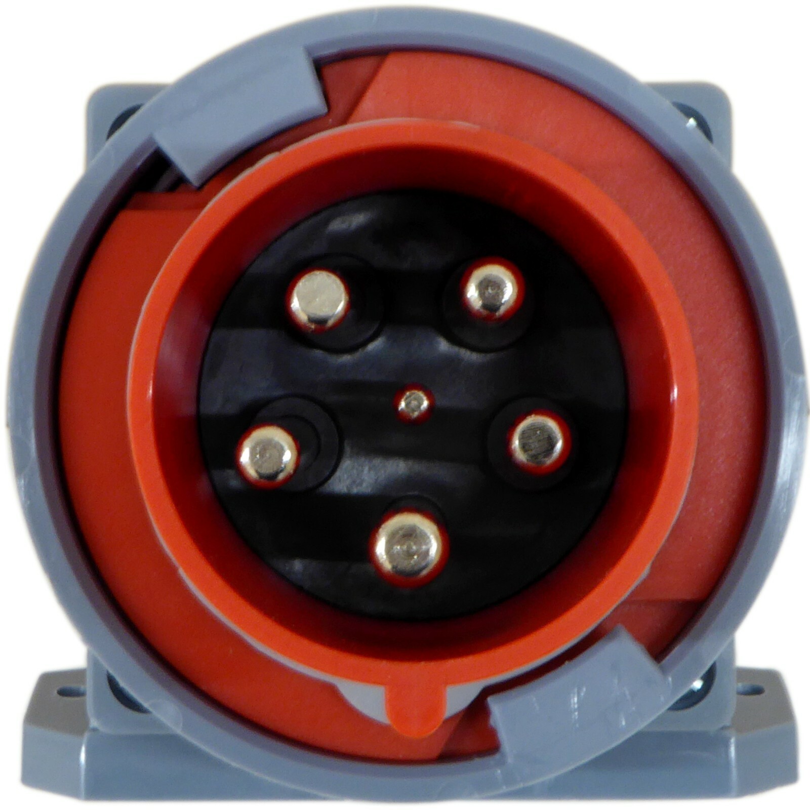 63 Amp 5 Pin 400V 3 Phase IP67 Waterproof Appliance Inlet Plug Socket ...