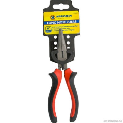 6” HEAVY DUTY LONG NOSE PLIERS SNIPE END HAND LARGE NEEDLE NOSED TOOL ...