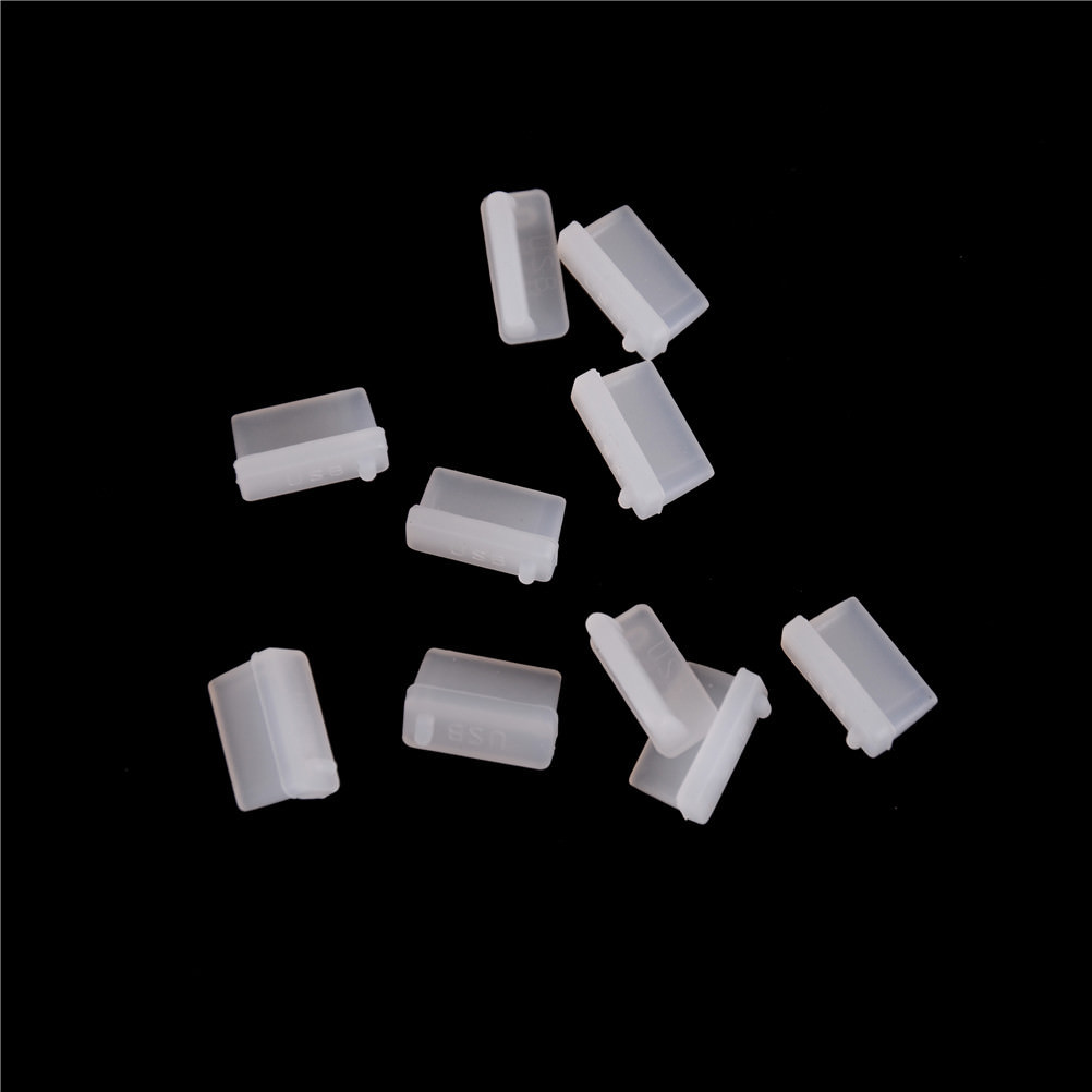 10pcs Clear Rubber A Type Female USB Anti Dust Protector Plugs Stopper ...