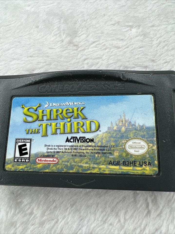 Nintendo Gameboy Advance (GBA) Dreamworks Shrek the Third Cartridge ...