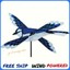 BLUE JAY WHIRLIGIG WIND SPINNER 20" WING DIAMETER GARDEN STAKE YARD ...