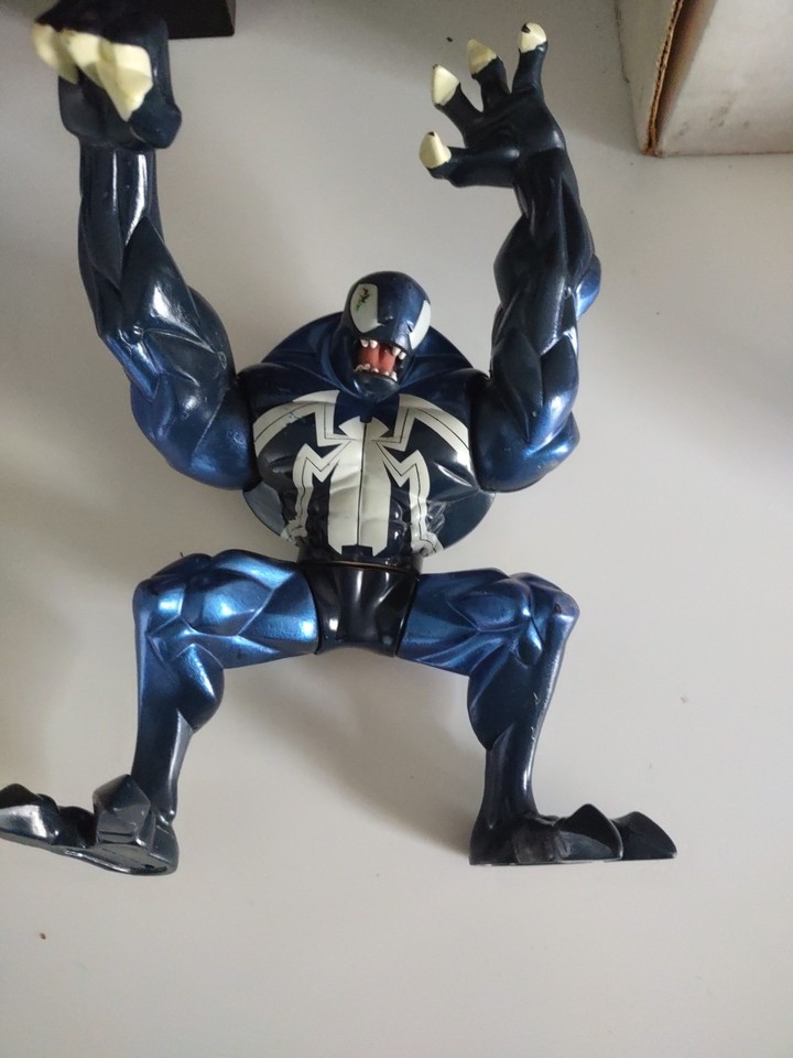 💥2008 Spectacular Spider-Man Animated Series Venom Action Figure Claw ...