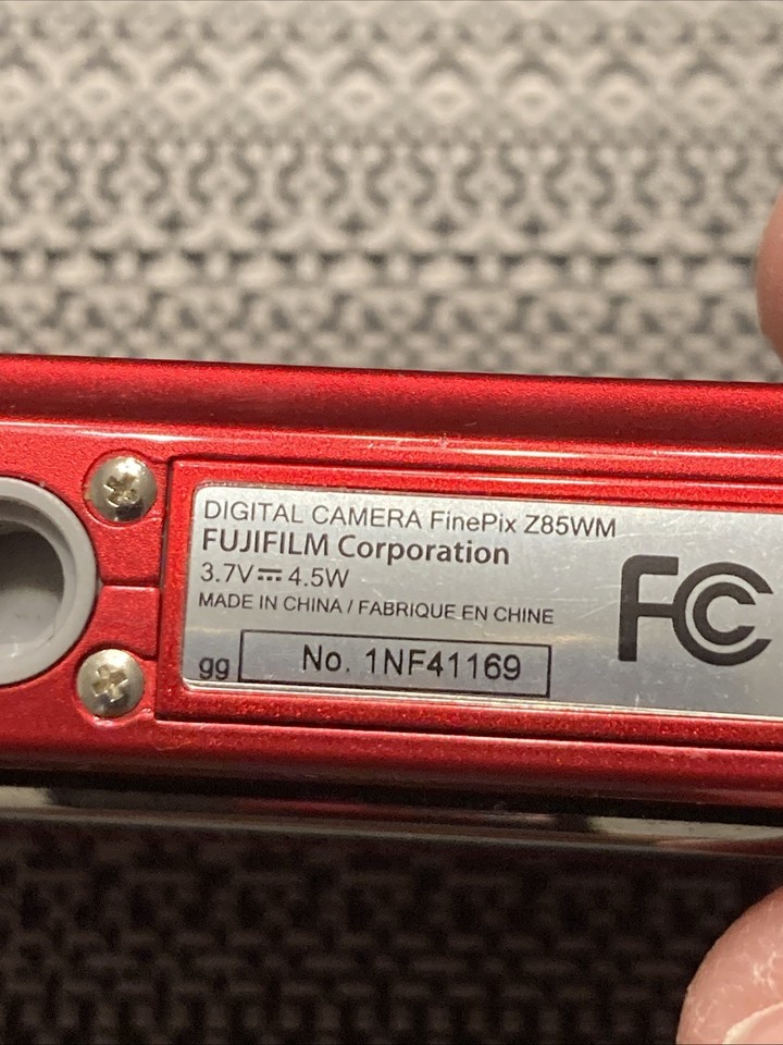 Fujifilm Finepix Z85 14MP Digital Camera Touch Screen RED w/ Battery ...