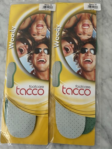 Taco Foot care Woody Men’s 10 Lot Of 2 Insoles New | eBay