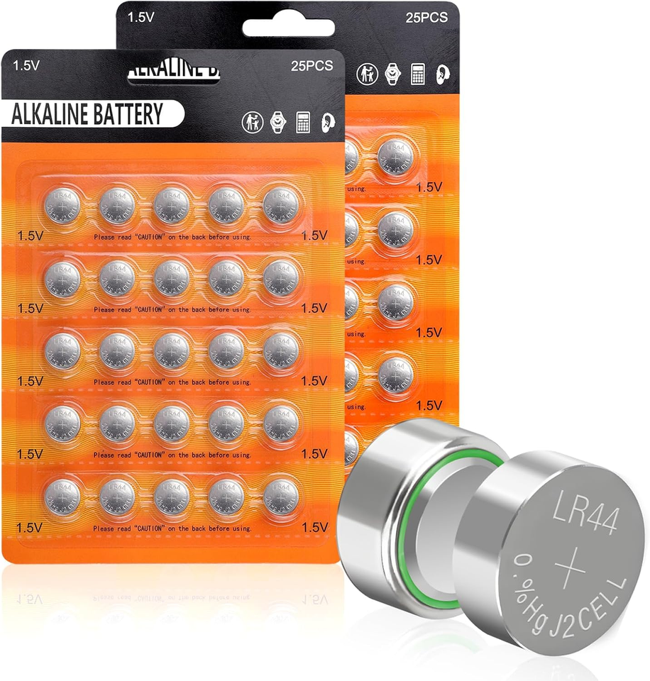 50 Pack LR44 Batteries, AG13 357 303 SR44 A76 Lr44 Button Cell ...