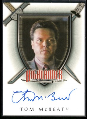 #A8 Tom McBeath as Coleman in Highlander Movie Auto | eBay