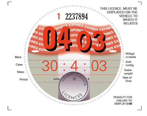 REPLICA CLASSIC TAX DISCS OCT 1974. , YOU WILL GET 2 BLANK DISC NOT 1 ...