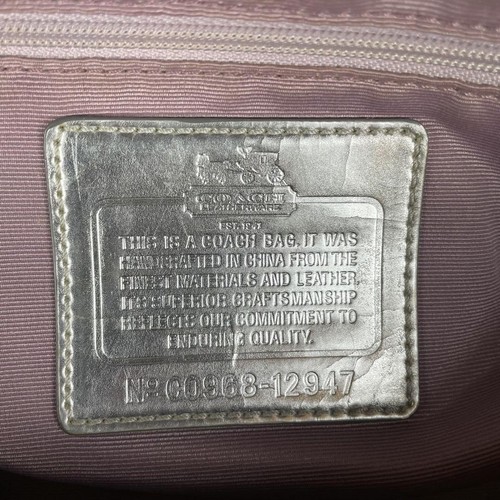 Coach Handbag Op Art Gray Canvas 12947 #PGHSV5 | eBay