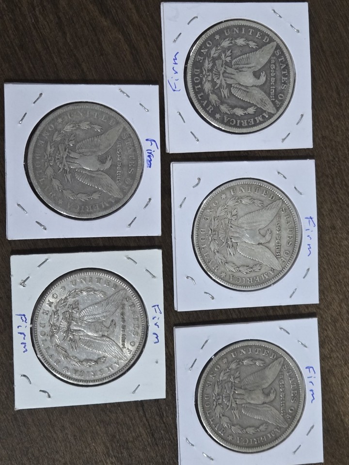 Lot Of 5 Morgan 90% Silver Dollar Circ Key Dates 1891O, 1902O, 1879 ...