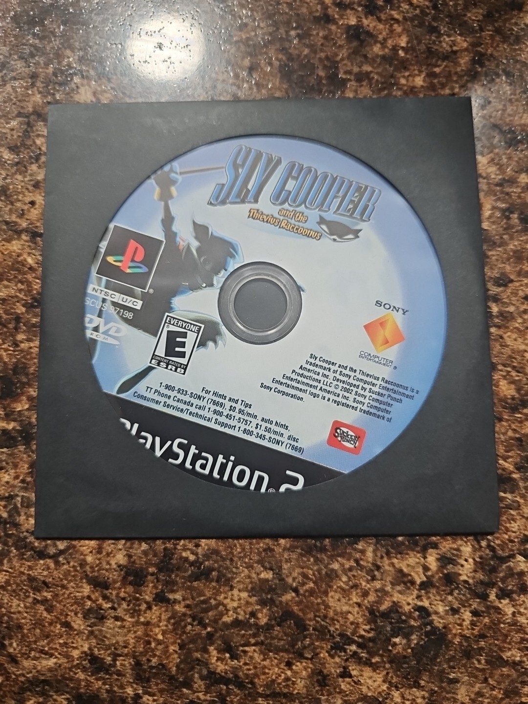Sly Cooper And The Thievius Raccoonus PS2 PlayStation 2 Disc Only ...
