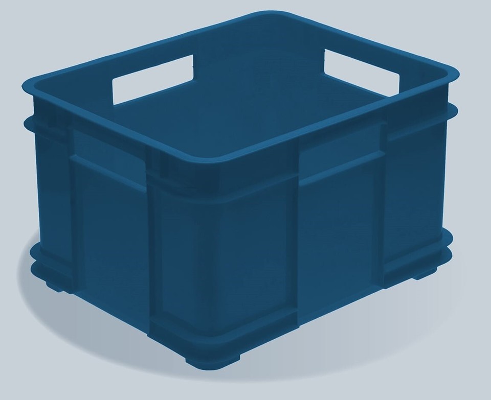 Unibox Industrial Stacking Recycled Plastic Storage Boxes Containers 3 ...