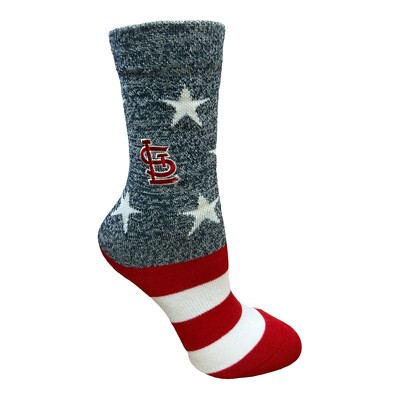 MLB St. Louis Cardinals Crew Socks (MEDIUM: Women's shoe 3-8/Youth shoe ...