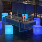 12" Changing LED Light Up Night Light Square Cube Chair Table Home ...