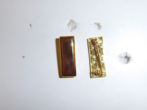 b5314p WW 2 US Army & Air Force 2nd Lieutenant Rank pin back butter bar ...