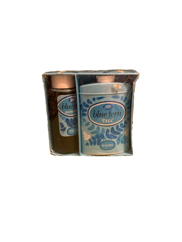 vintage 1970s Boots Blue Fern Talc and Bath Foam New Sealed Extremely ...