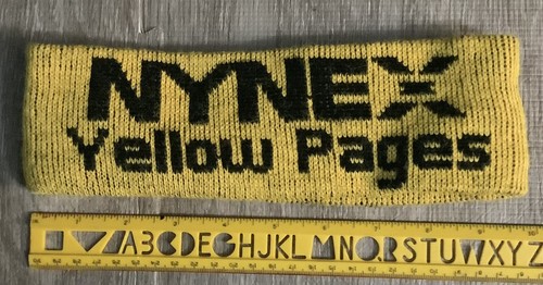NYNEX Yellow Pages Headband Phone Book Rare Retro Basketball Vintage ...