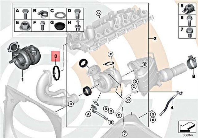 Genuine BMW X3 X5 X6 E38 E39 E46 E53 E60 E61 E65 E66 Gasket Ring ...