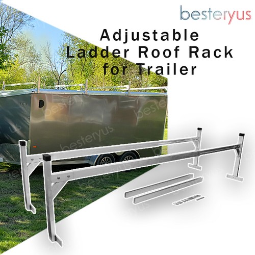 Adjustable Roof Ladder Rack Bracket for Enclosed/Opened Trailer ...