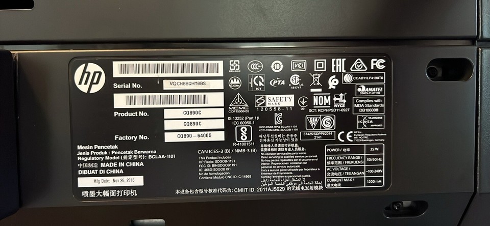 HP Variquest Perfecta 2400 Poster/Banner Printer | eBay