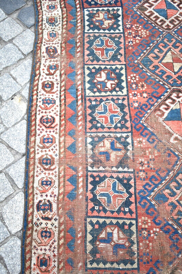 Fabulous Antique Caucasian Rug 45'' x 95'' Caucasian Collector's ...