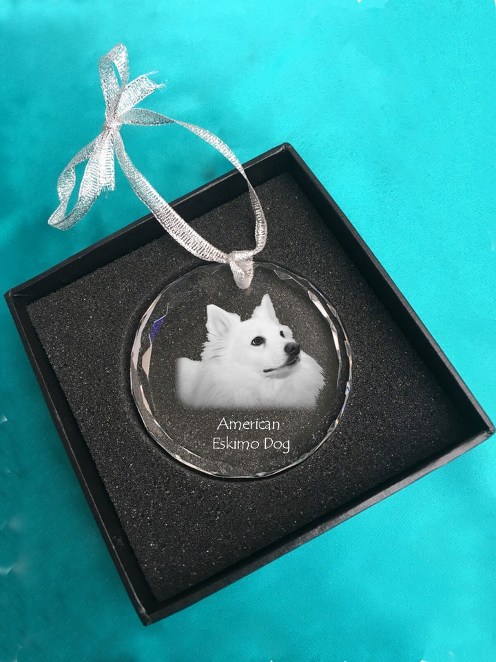 American Eskimo Dog, American Spitz, Eskie - Crystal Ball With Photo, S ...