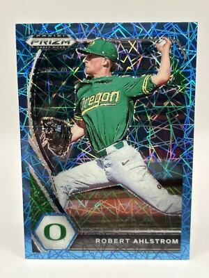 2021 Panini Prizm Draft Picks Blue Velocity Prizm Robert Ahlstrom # ...