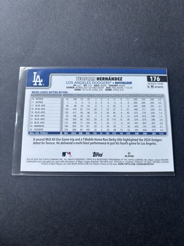 Teoscar Hernandez 2025 Topps Series 1 Dancing Dodgers SP #176 | eBay