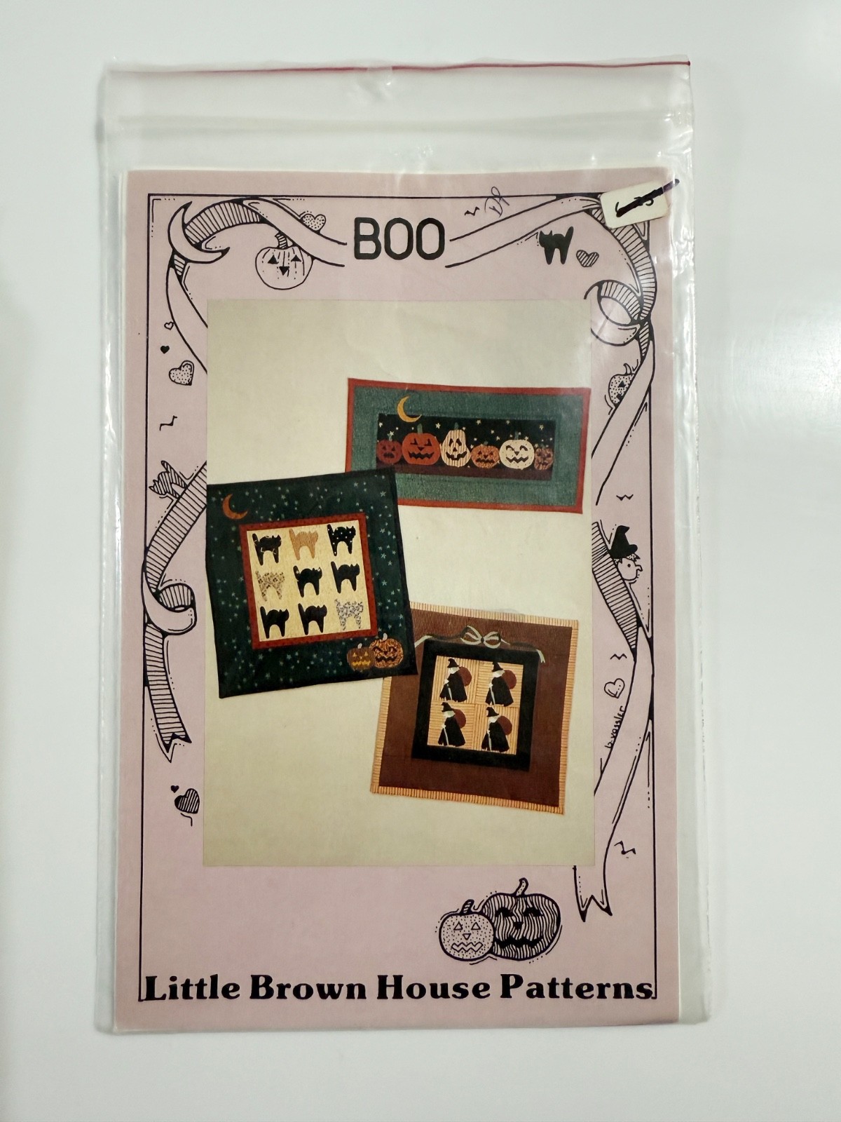 Little Brown House Patterns "Boo" Halloween Quilt Pattern 3 Little ...