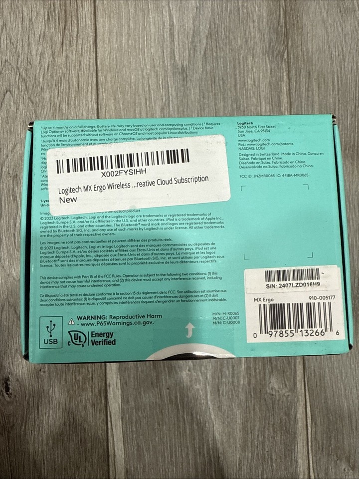 Logitech MX Ergo Plus Advanced Wireless Trackball Mouse With Optical ...