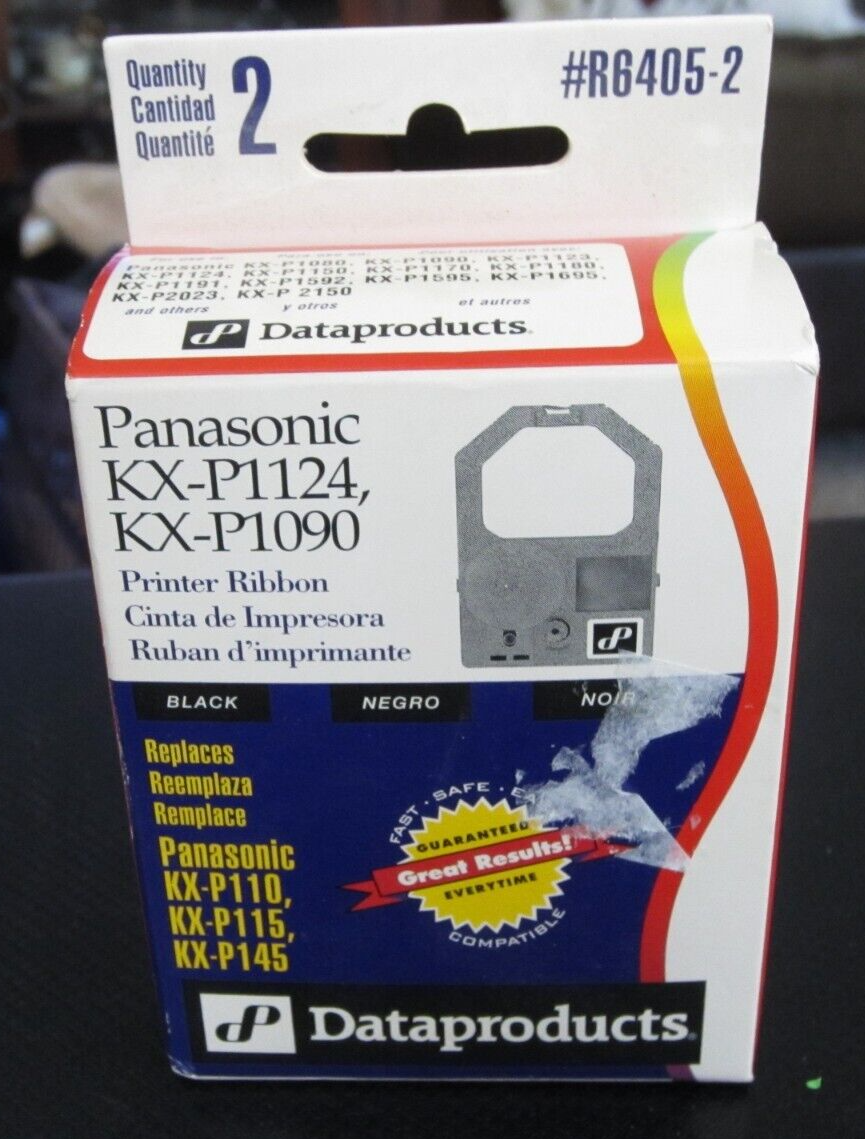 Pack of 2 Data Products R64052 Printer Ribbon Panasonic KX-P1124 / KX ...
