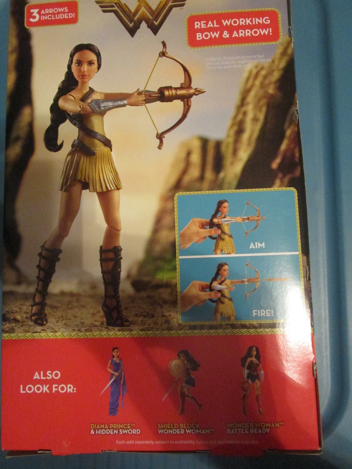 Wonder Woman "Bow Wielding" action figure movie doll (Mattel) DC - New ...