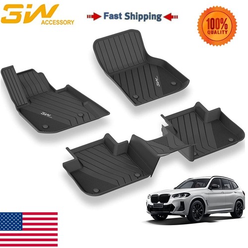 3W Car Protection Liners Floor Mats Replace for BMW X3 New 2018-2023 ...