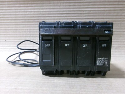 NEW GE THQB THQB32050ST1 3 Pole 50 Amp 240V Shunt Trip Circuit Breaker ...