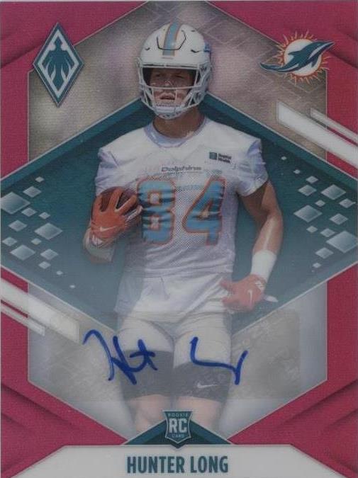 2021 Panini Phoenix - Rookie Hunter Long #190 Pink Autographs /99 (AU ...