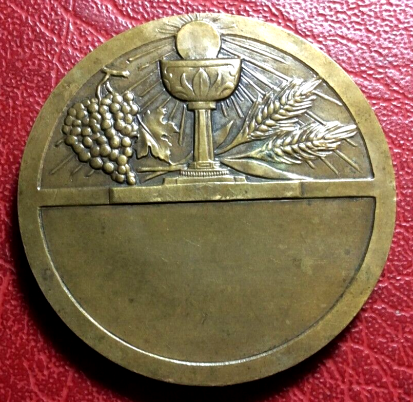 Art Deco Christian first communion baptism confirmation by Jesus medal ...