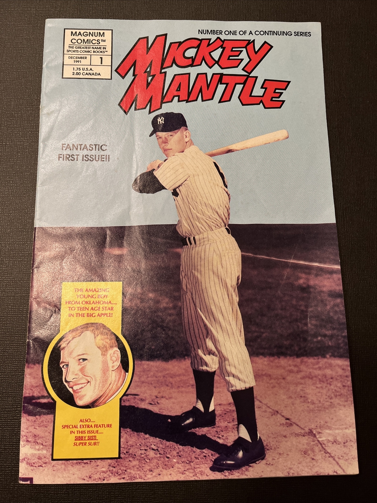 1991 December MICKEY MANTLE “Magnum Comics” (Number 1) Fantastic First ...