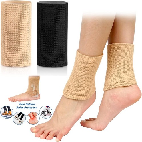 4 PCS Ankle Sleeve, Padded Skate Socks Ankle Gel Pads Ankle Protector ...