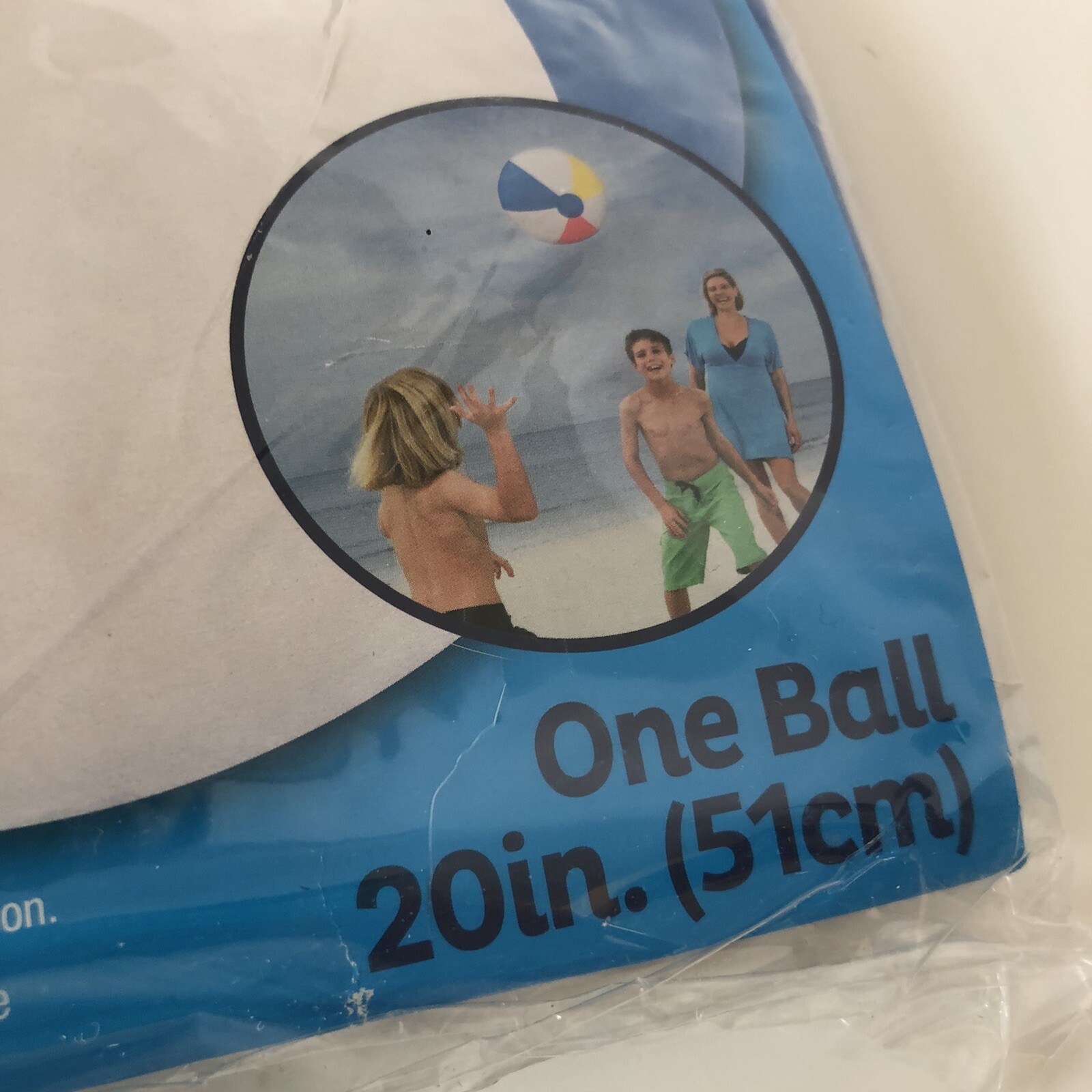 Inflatable Beach Balls Set of 3 Summer Splash Swim Fun Red White Blue ...