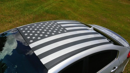 ️ LARGE AMERICAN FLAG vinyl decal graphics on ROOF HOOD TAILGATE truck ...