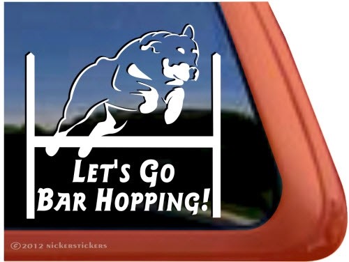 Let's Go Bar Hopping! | Rottweiler Agility Dog High Quality Vinyl Decal ...