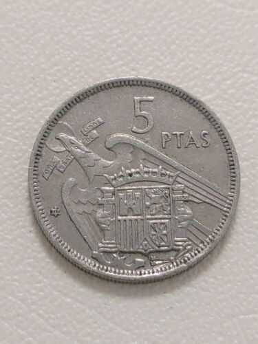 COIN SPAIN 5 PESETAS 1957 mark 76?78 Five PTAS Espana coin Kayihan ...