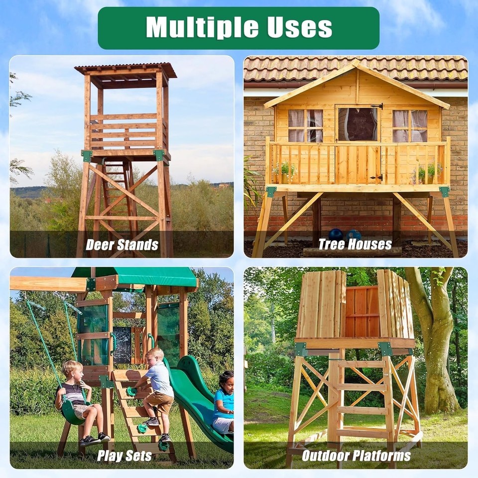 4Pack Deer Blind Brackets 4x4 Heavy Duty Deer Stand Bracket Compound ...