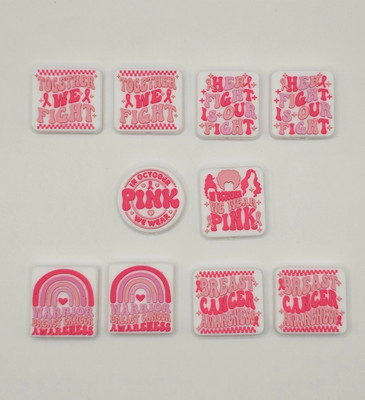Silicone Focal Beads for Beadable Pens - Breast Cancer Awareness | eBay