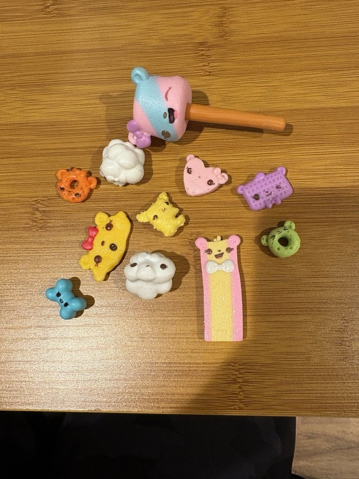 MGA NUM NOMS Lot Collectible Snackables Food Clear Jelly Cereal Popcorn ...