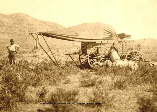 Wild West Cowboy Chuck Wagon PHOTO Old West Chuckwagon Camp 1880s Great ...