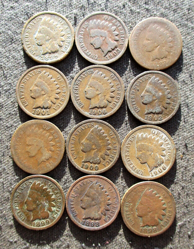 OLD COINS UNITED STATES OF AMERICA 1 CENT INDIAN HEAD PENNY 1891-1909 ...