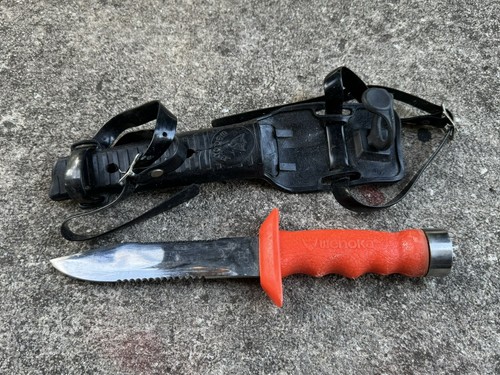 Wenoka 7793 Orange Dive Divers Scuba Stainless Sheath Knife Japan | eBay