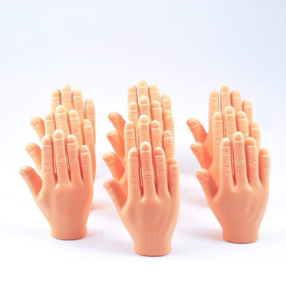 Daily Portable Tiny Finger Hands 10 Pack - Little Finger Puppets, Mini ...